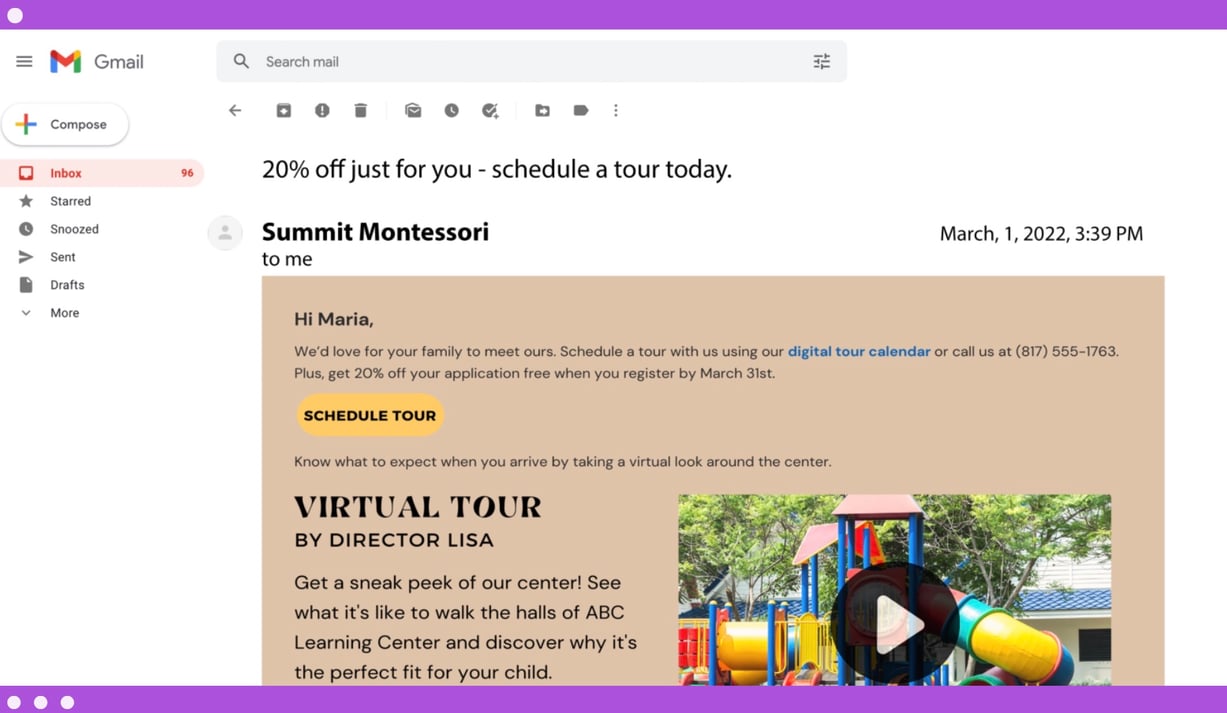 Childcare Email Marketing: 14 Daycare Advertising Examples